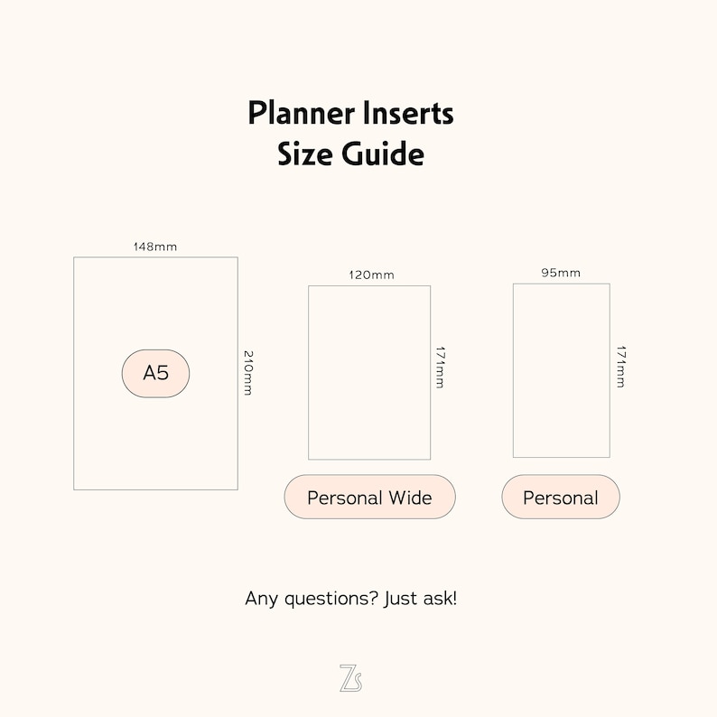 A5 Printable Planner Inserts Undatedmonthly, Monthly Planner, A5 ...