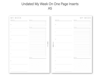 Week on One Page | Etsy
