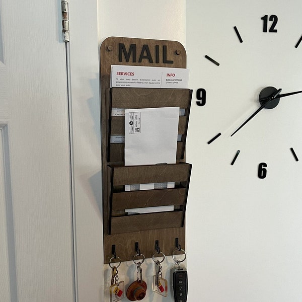 Mail and Key Holder - Etsy