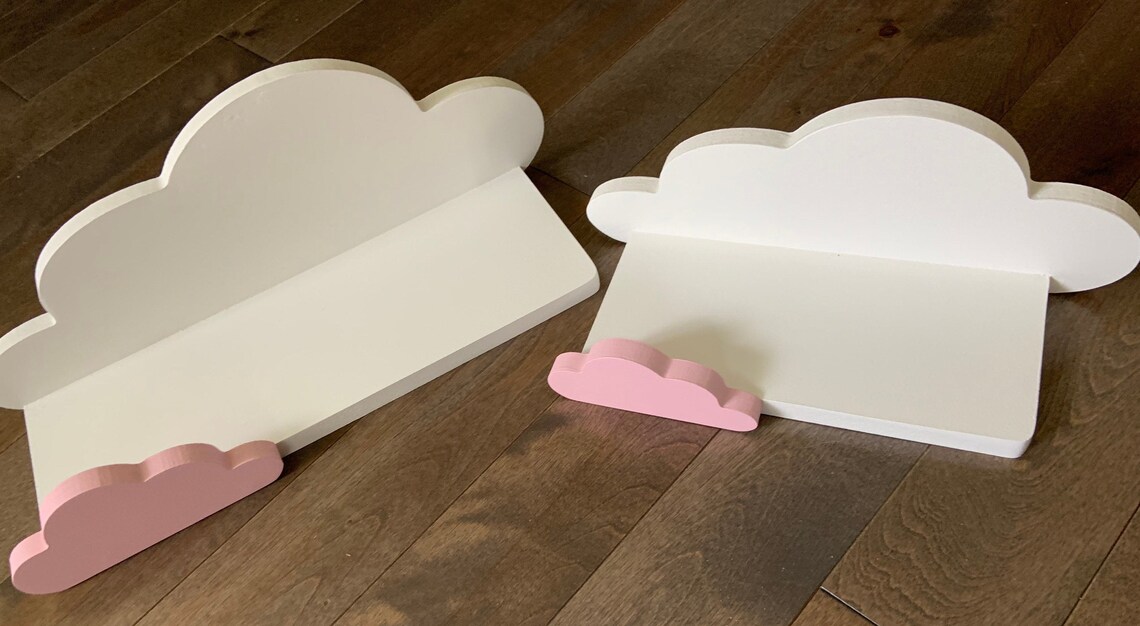 Set of Cloud Shelves for Nursery Room-Kids Room Cloud | Etsy