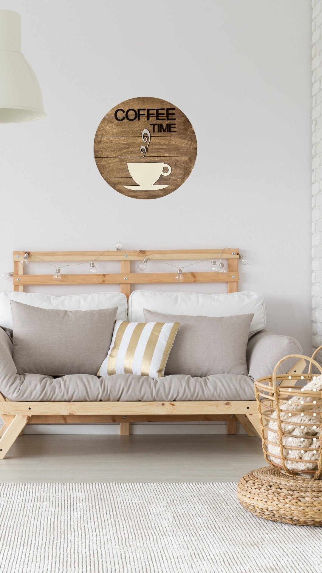 Round Wooden Coffee Sign Coffee Bar Sign Cafe Sign Wall - Etsy Canada