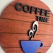 Round Wooden Coffee Sign Coffee Bar Sign Cafe Sign Wall - Etsy Canada