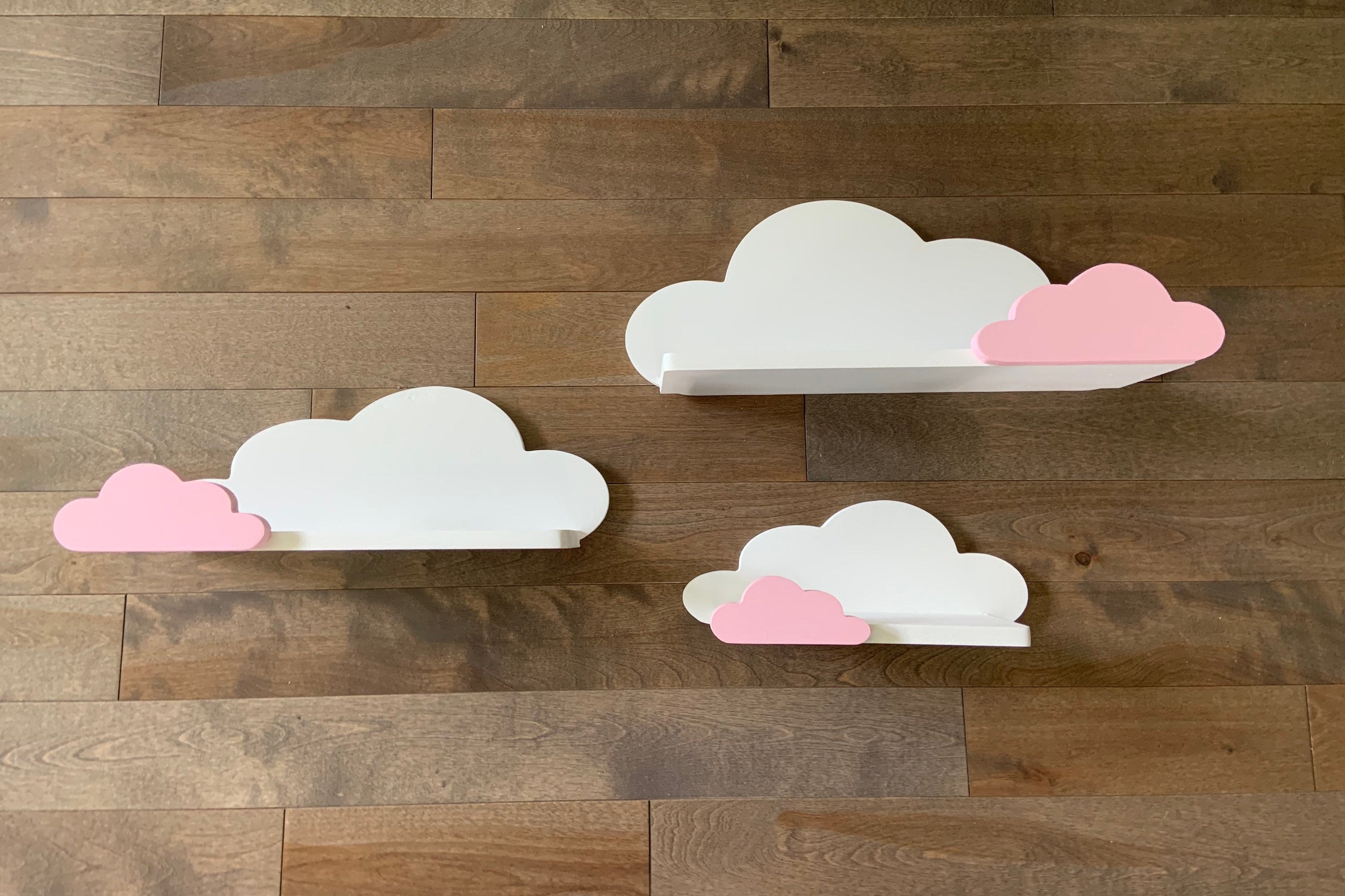 Set of Cloud Shelves for Nursery Room-Kids Room Cloud | Etsy