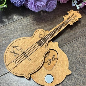 Personalized Wooden Mandolin Pick Case: Musician Gift - Etsy