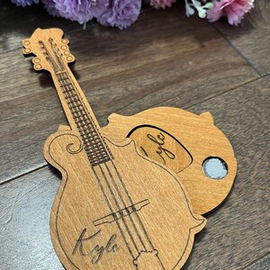 Personalized Wooden Mandolin Pick Case: Musician Gift - Etsy