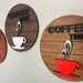 Round Wooden Coffee Sign Coffee Bar Sign Cafe Sign Wall - Etsy Canada