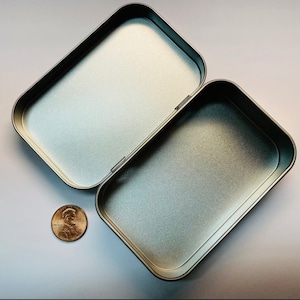 Decorative Tin, Storage Box, Metal Tin, Forget Me Not, Blue Flowers ...