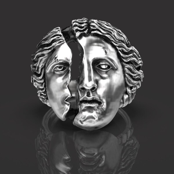 Venus Face Ring - Etsy