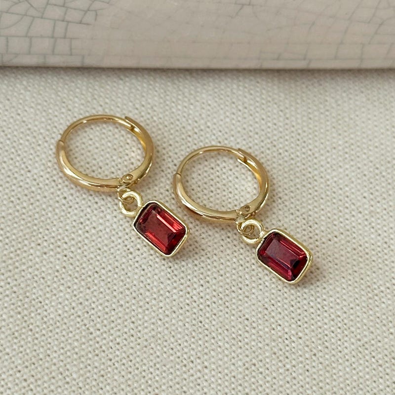 Garnets Ring Dainty - Etsy