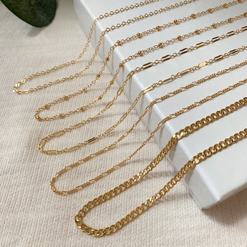 14k Gold Chain - Etsy