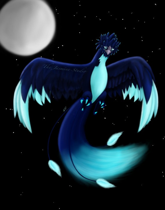Phoe-phoe Moon Phoenix: the Dragon Prince Print - Etsy Phoe-phoe Moon Phoenix: the Dragon Prince Print - Etsy