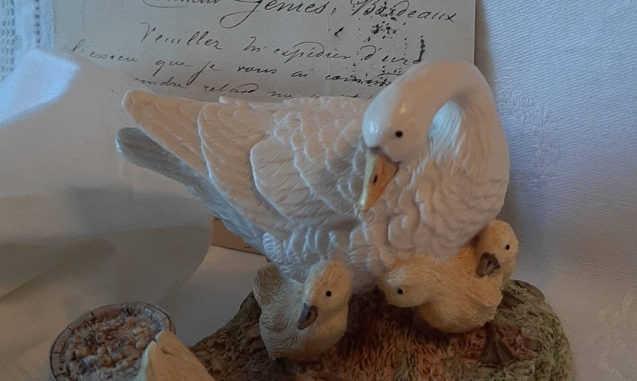 Beswick Swan and Signets Figurine - Etsy UK