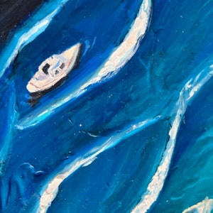 Destin Painting Florida Original Art 10" Textured Seascape Wall Art ...