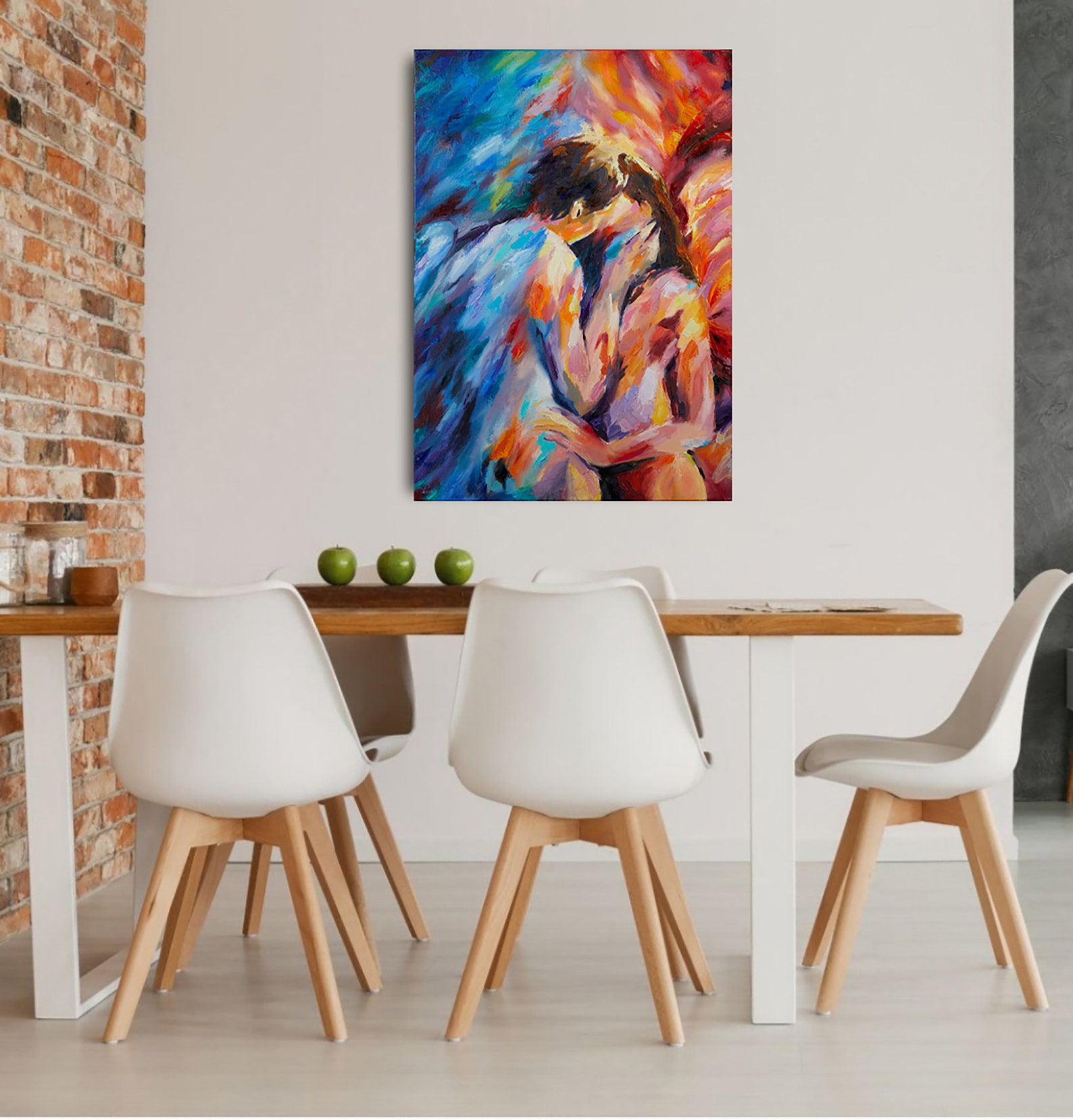 Erotische Kunst Akt Malerei Paar Original Art Engel Impasto - Etsy.de