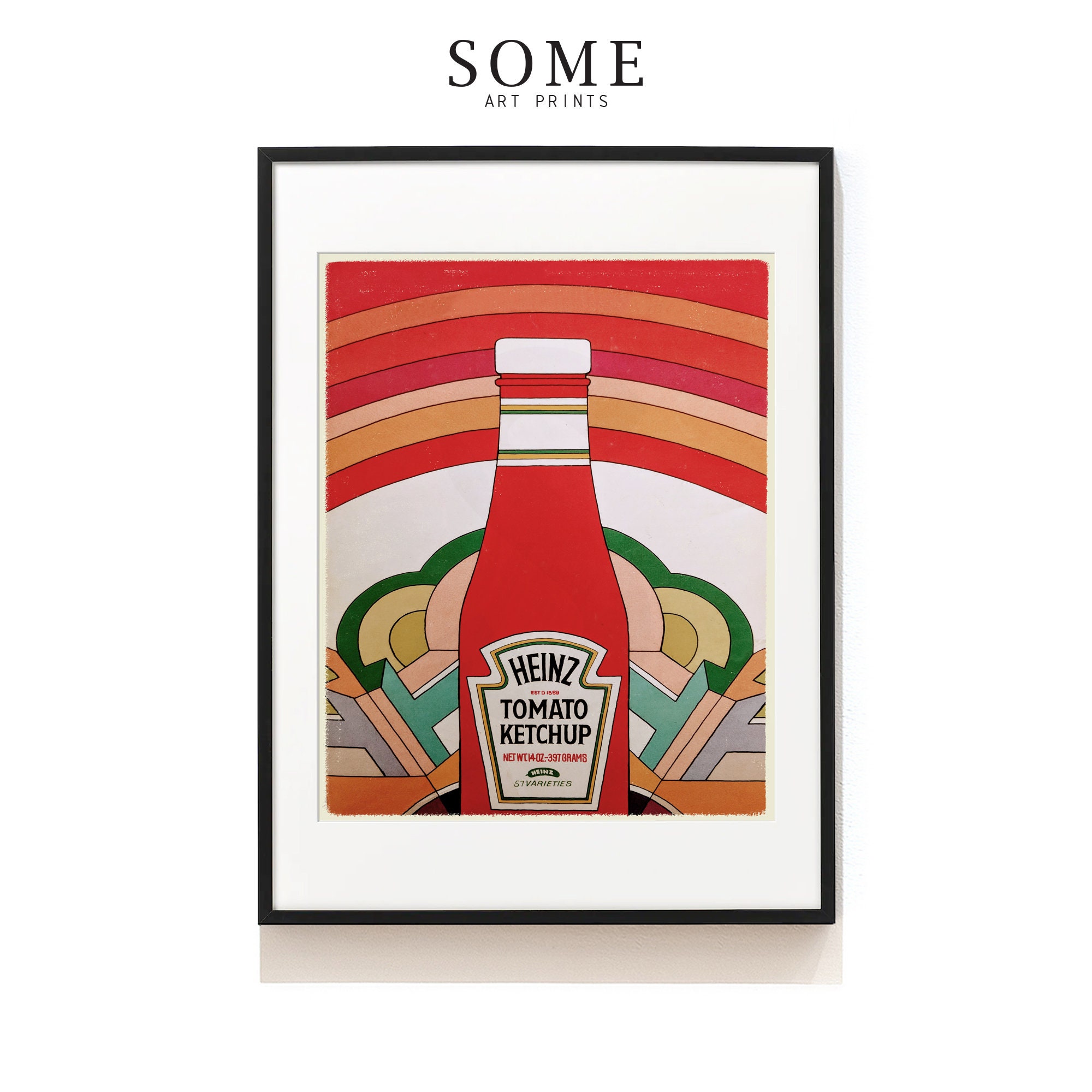 Retro Heinz Ketchup and Mustard Poster . Vintage Ketchup - Etsy