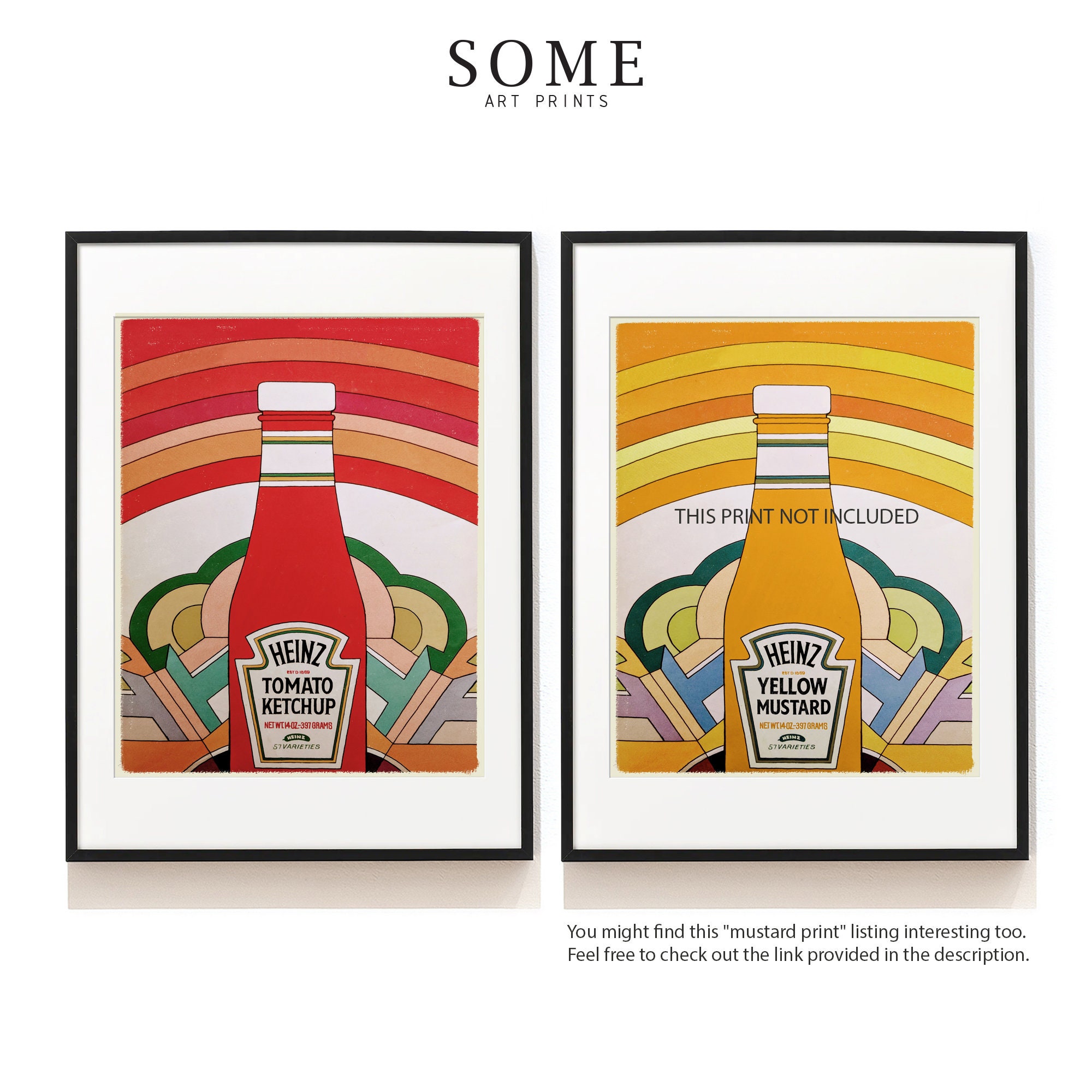 Heinz Ketchup Print . Kitchen Decor . Food Art . Kitchen Art . Foodie ...