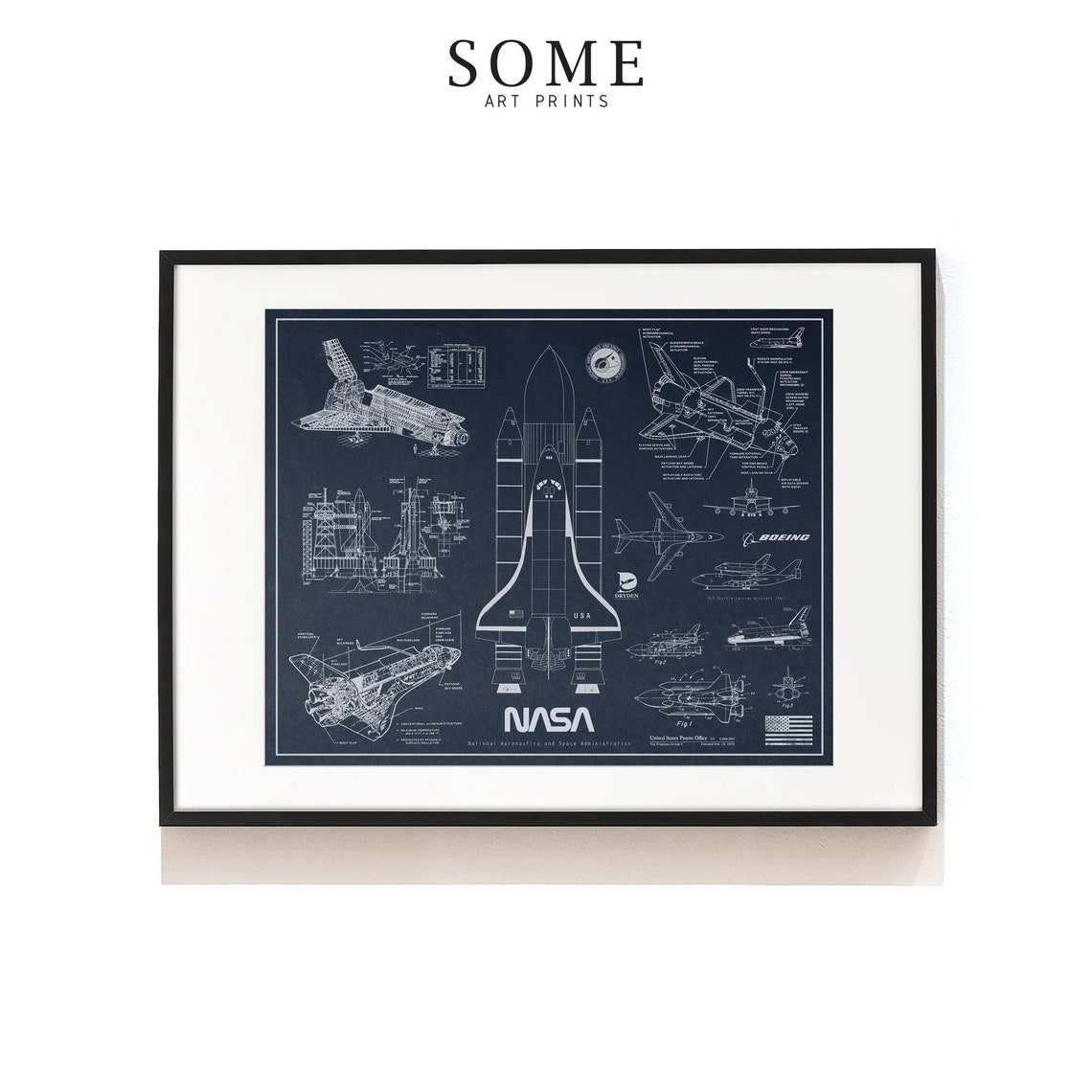 Space Shuttle Print . NASA Poster . Kid's Room Decor . Space Shuttle ...