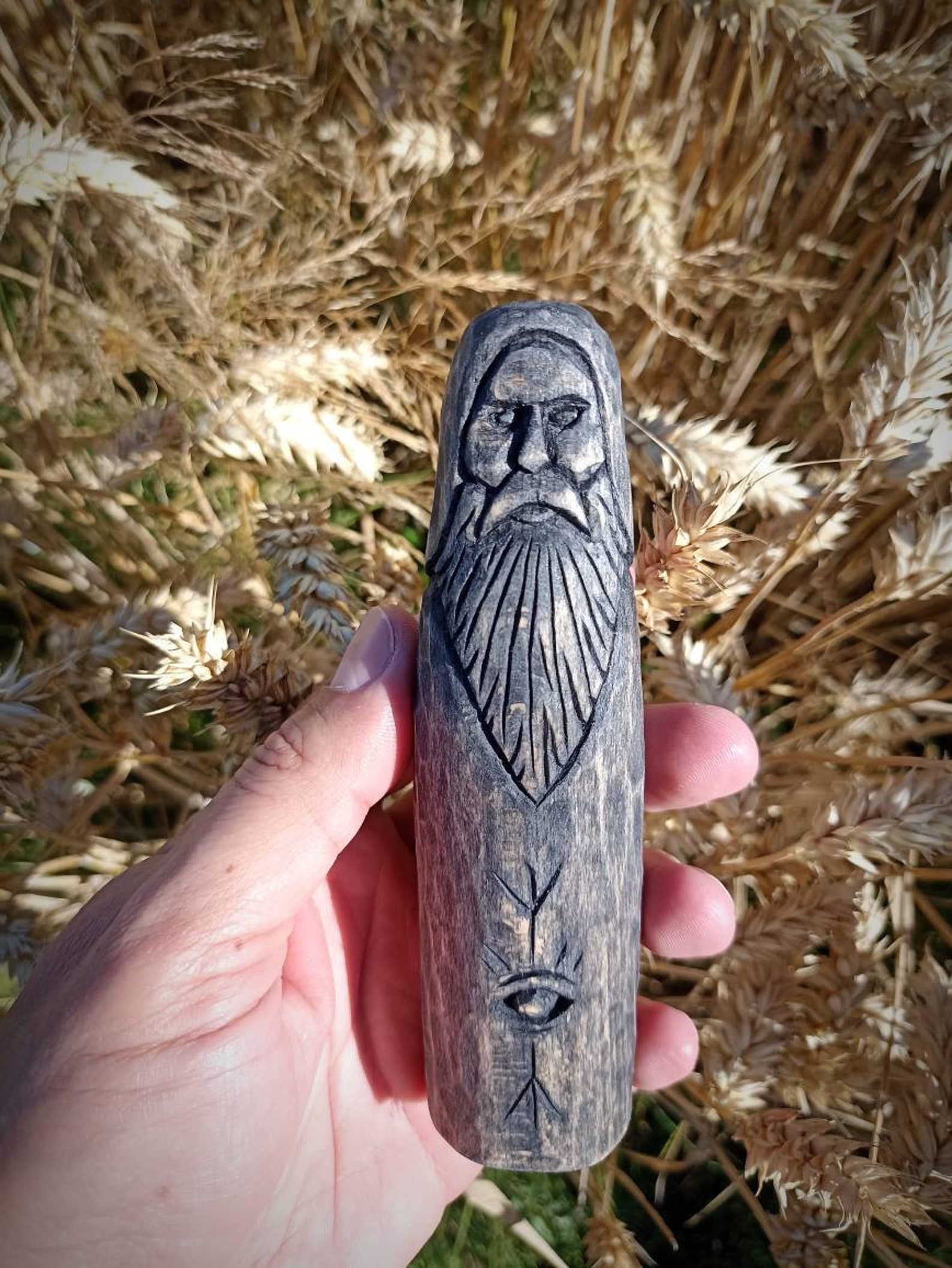 Druid/ God Lugh Statue/ Wooden Figure of Celtic God/ Altar - Etsy