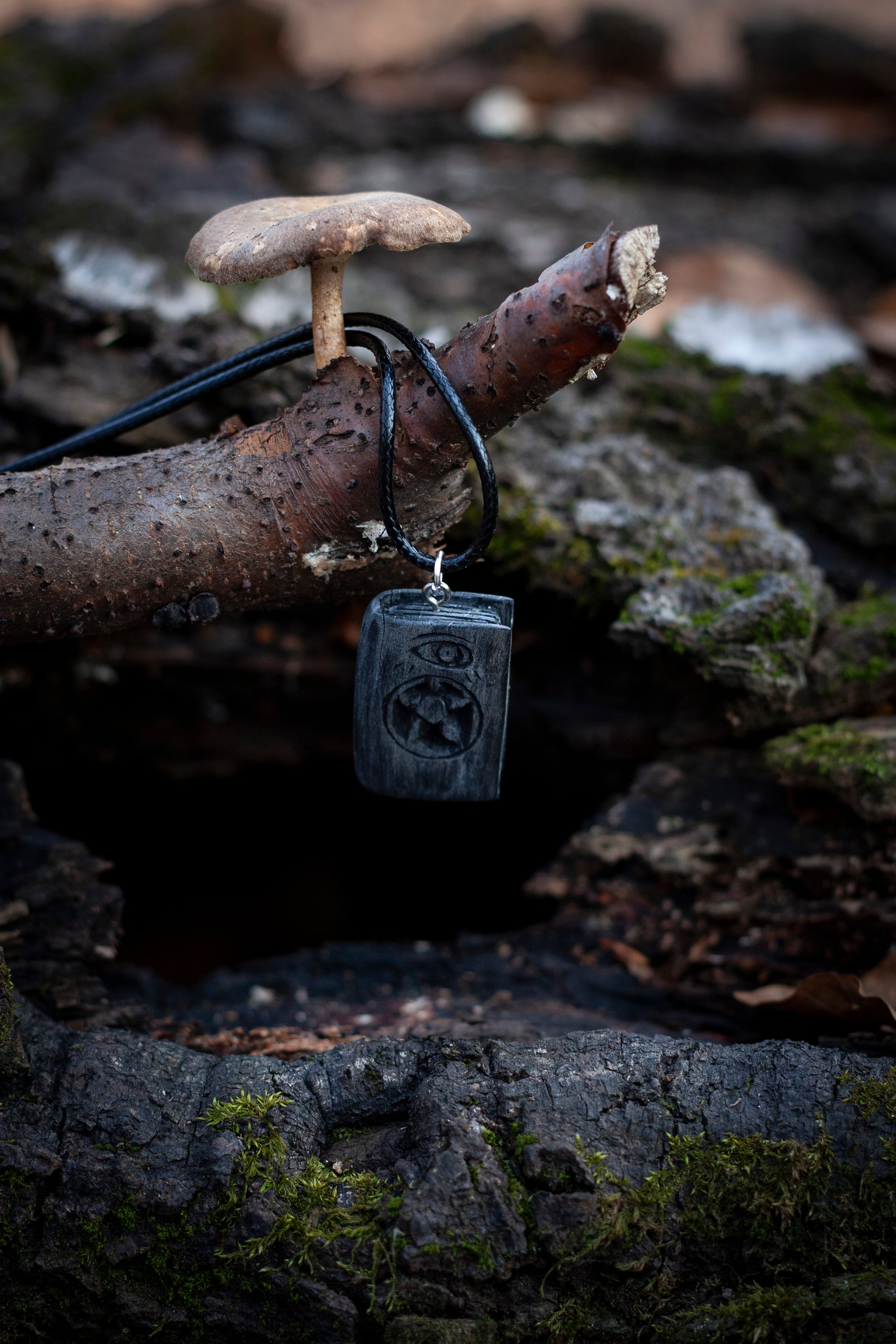 Wooden pendant Spell Book/ Witch Pendant/ Magic Book/ Wiccan | Etsy