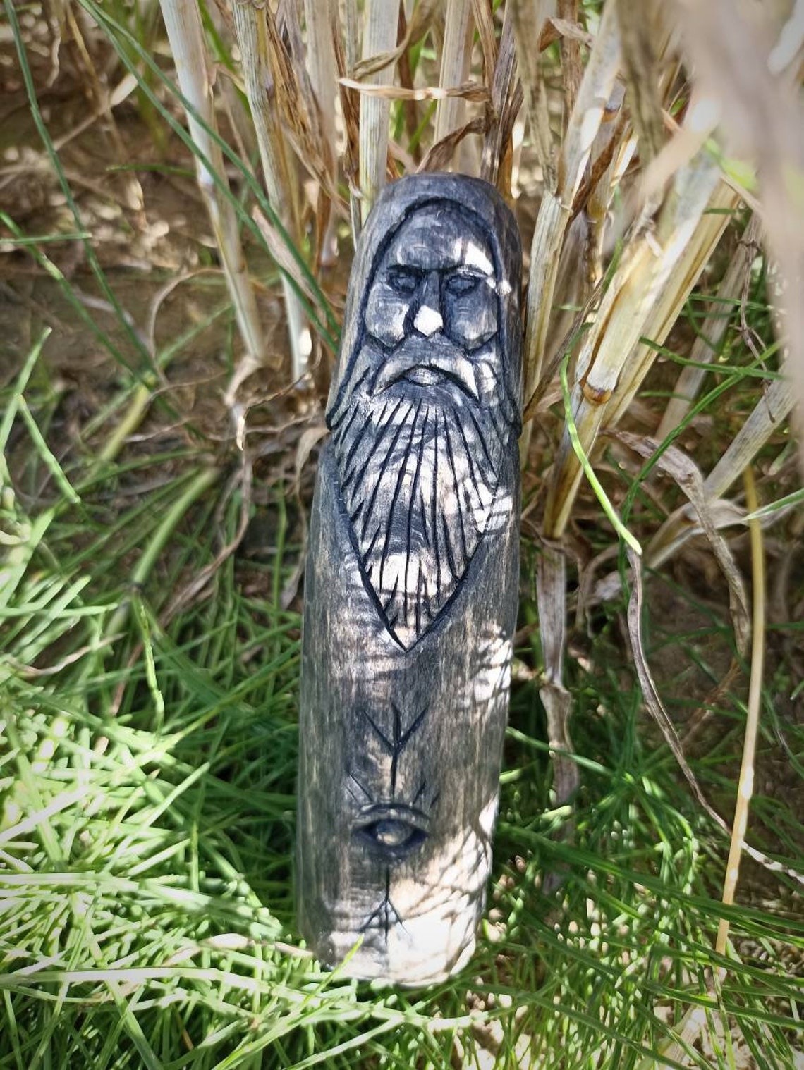 Druid/ God Lugh Statue/ Wooden Figure of Celtic God/ Altar - Etsy