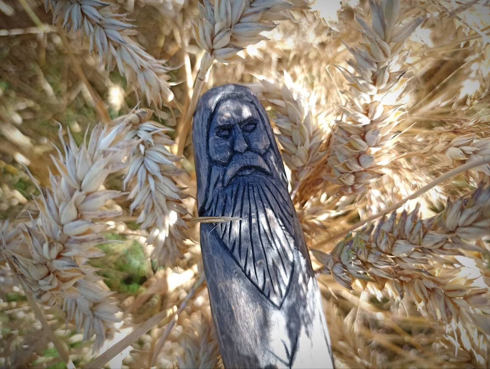 Druid/ God Lugh Statue/ Wooden Figure of Celtic God/ Altar - Etsy