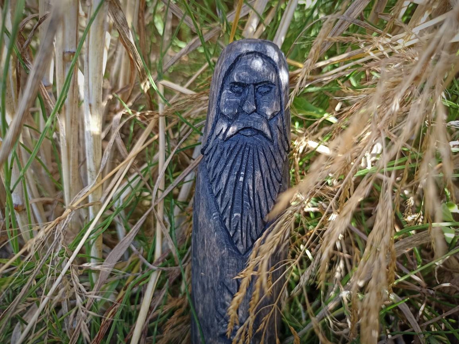Druid/ God Lugh Statue/ Wooden Figure of Celtic God/ Altar - Etsy