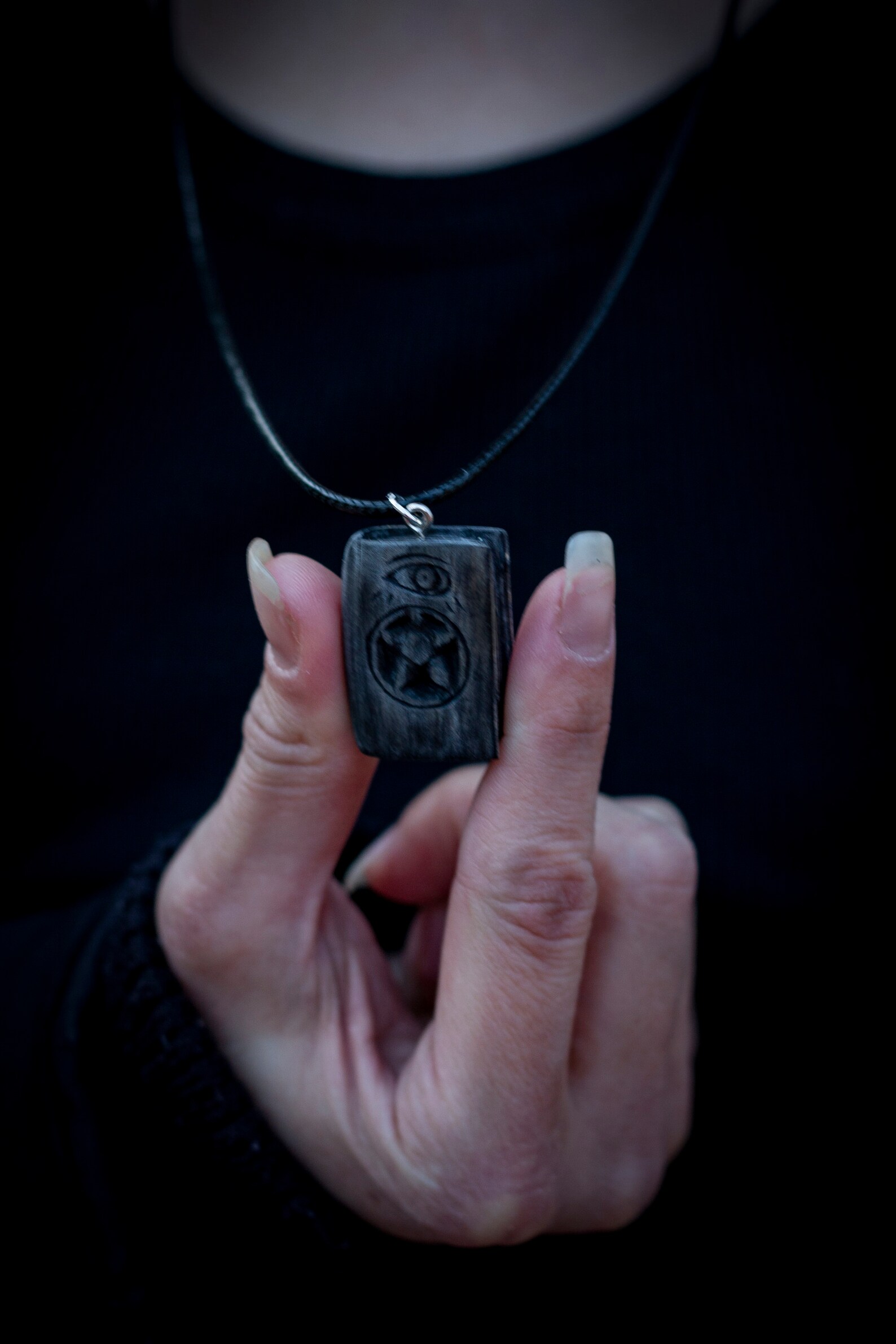 Wooden pendant Spell Book/ Witch Pendant/ Magic Book/ Wiccan | Etsy