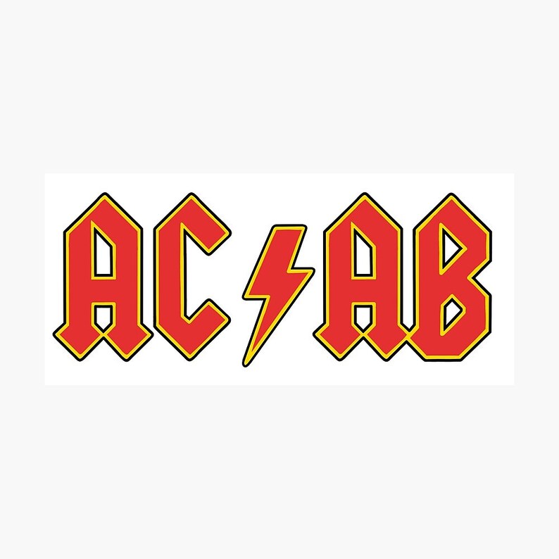 ACAB All Cops Are Bastards Soft Enamel Pin 1.25 Inches Acdc - Etsy