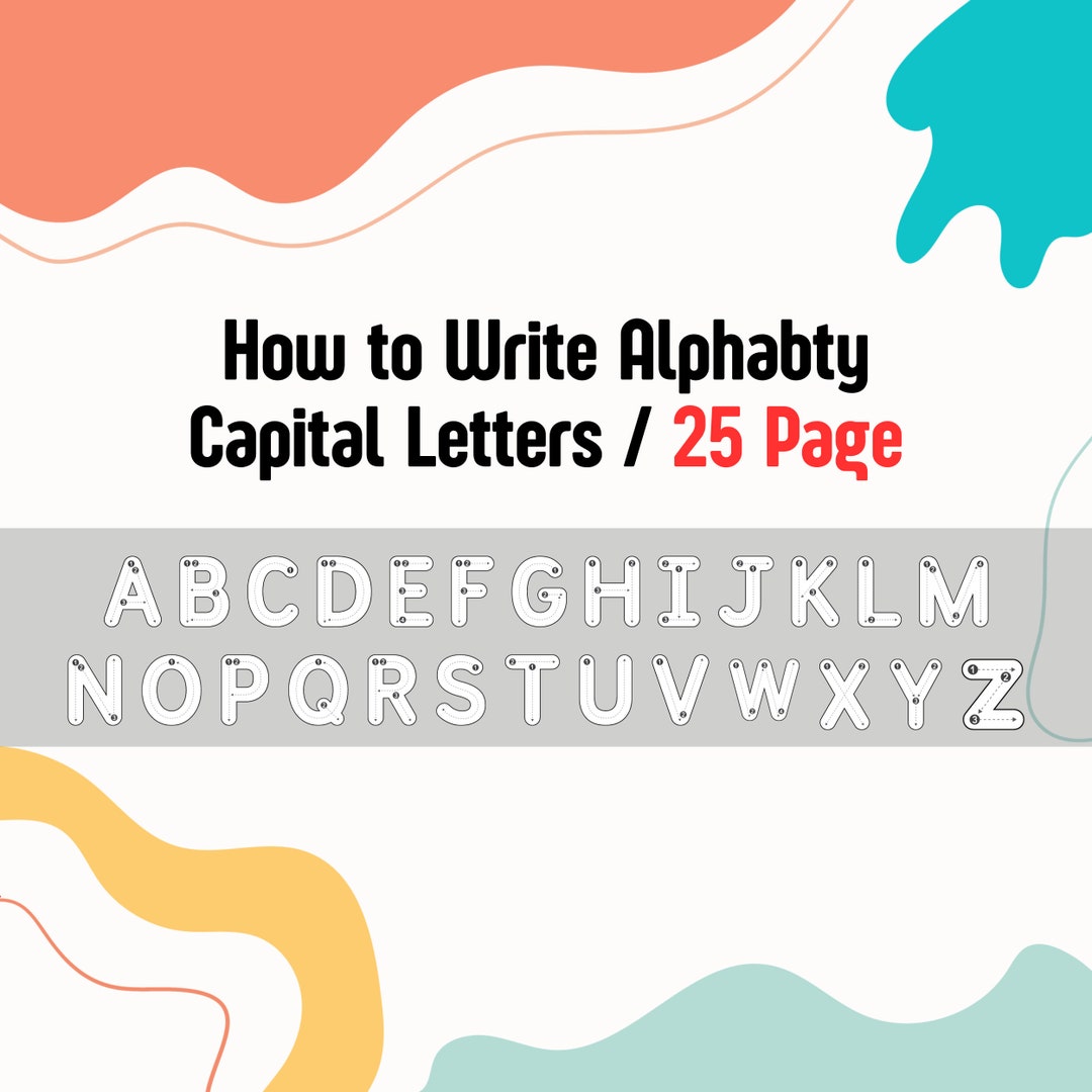 ABC Mastery Printable Alphabet Worksheets With Guided - Etsy