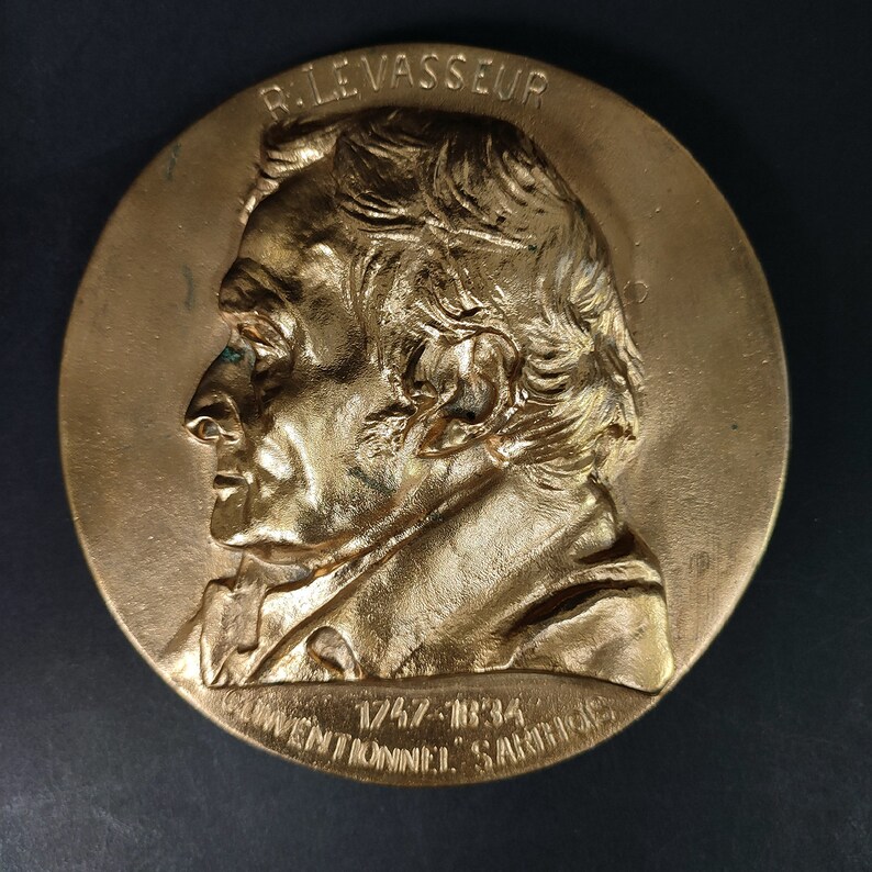 RENE LEVASSEUR. Medal Bronze. 1.29 Kg 2.84 Lbs 15.5 Cm 6.1 In - Etsy