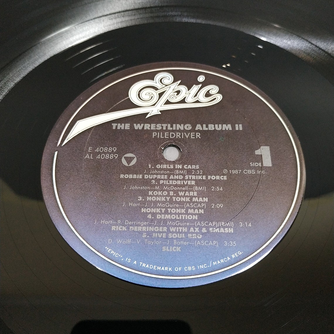 Rare PILEDRIVER. the Wrestling Album II. 1987 CBS Inc. Epic Records - Etsy