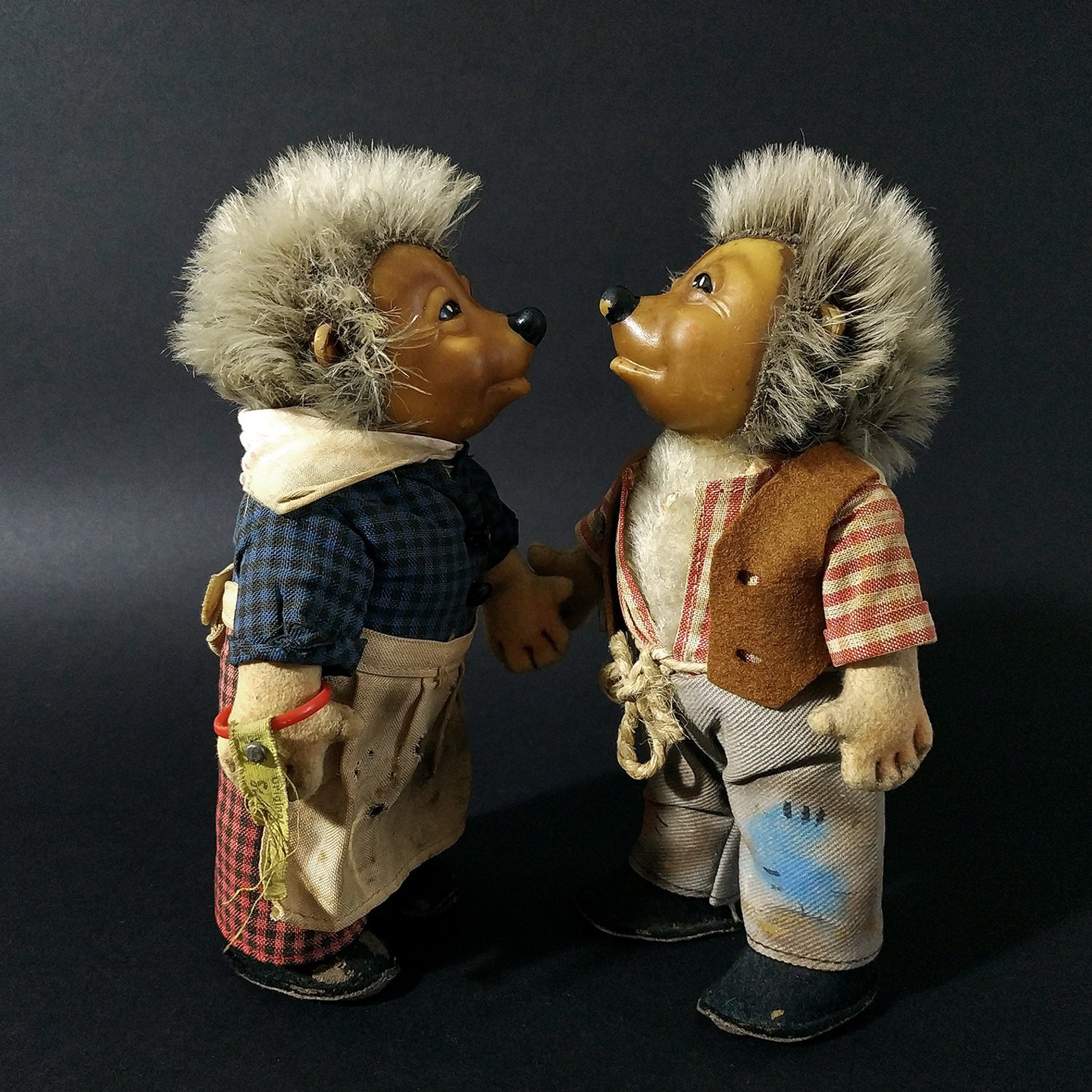 MECKI and MICKI by STEIFF. Vintage Hedgehog Dolls. Germany. - Etsy