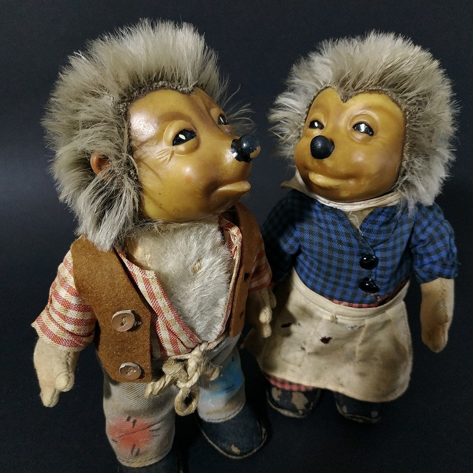 MECKI and MICKI by STEIFF. Vintage Hedgehog Dolls. Germany. - Etsy