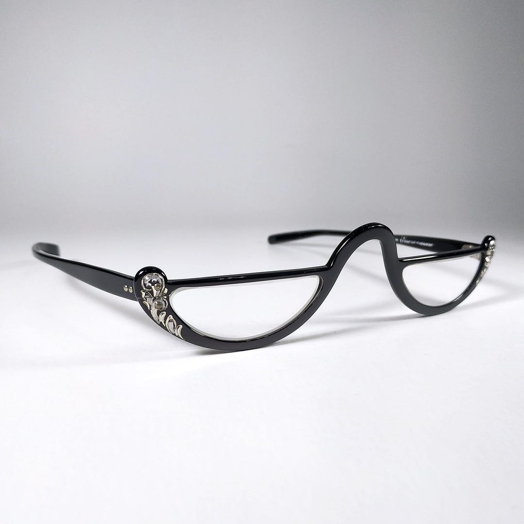 Creative Eyewear © USA. Handmade Aluminum Half Reading Glasses 60-s ...