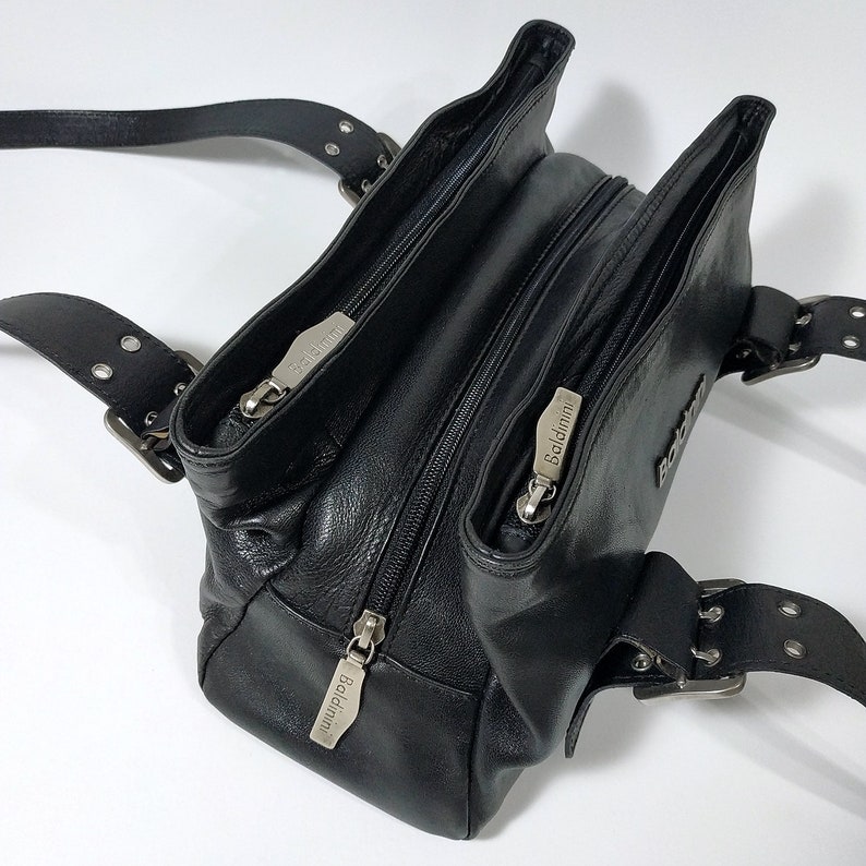 BALDININI © Authentic Vintage Women's Leather Handbag. Made in Italy - Etsy