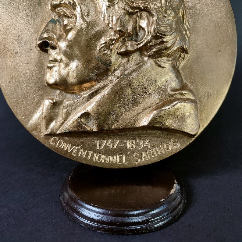 RENE LEVASSEUR. Medal Bronze. 1.29 Kg 2.84 Lbs 15.5 Cm 6.1 In - Etsy
