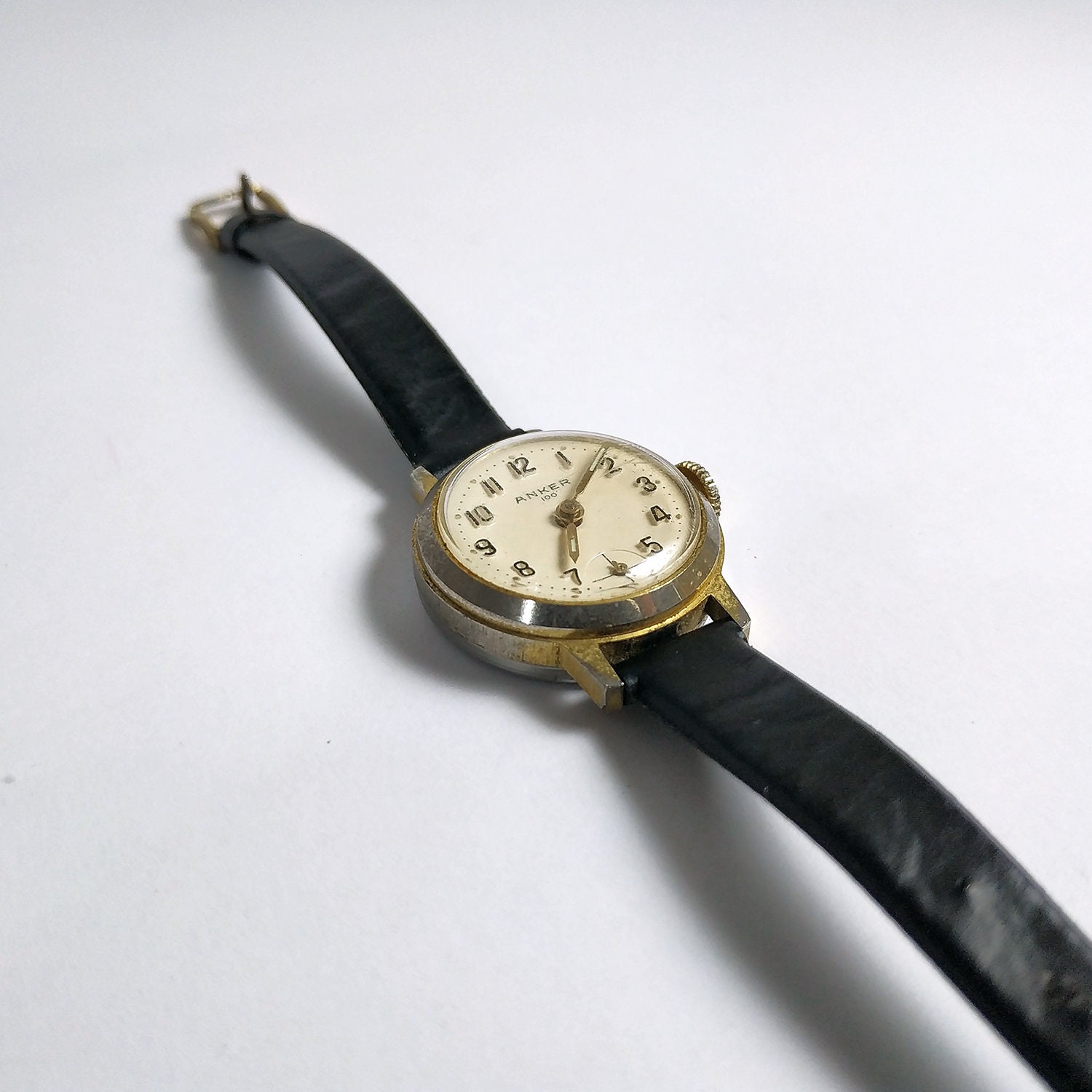 ANKER 100. Gold Plated Wrist Watch. MVT Mechanical. Vintage 50s ...