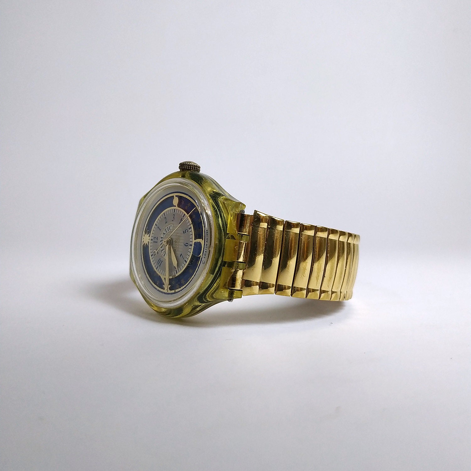 SWATCH SWISS AUTOMATIC Wristwatch. Stretch /elastic Bracelet. - Etsy