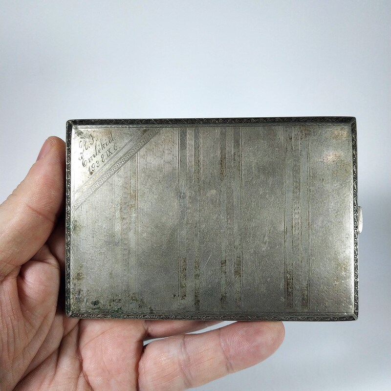 Antique Cigarette Case - Etsy