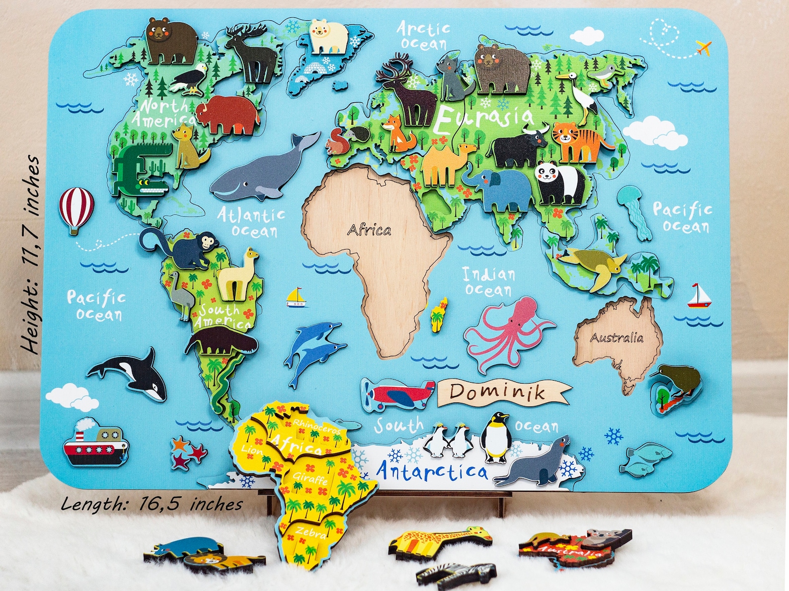 Wooden Kids Puzzle World Map Puzzle Montessori Toys | Etsy Wooden Kids Puzzle World Map Puzzle Montessori Toys | Etsy