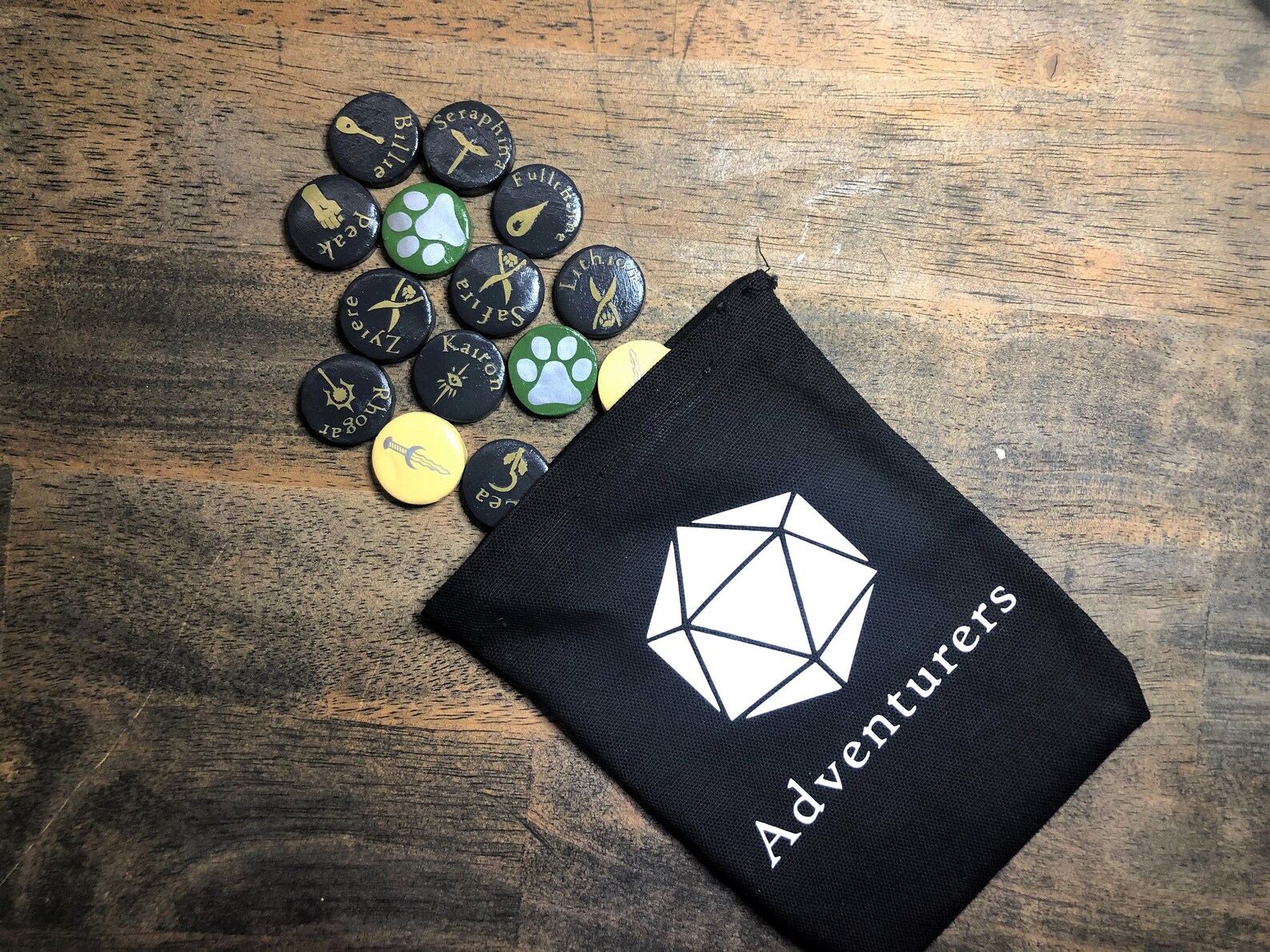 Custom D&D Character Tokens DnD Adventurer Tokens Dungeons | Etsy