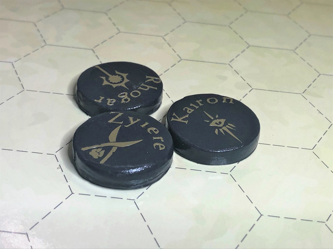 Custom D&D Character Tokens DnD Adventurer Tokens Dungeons | Etsy