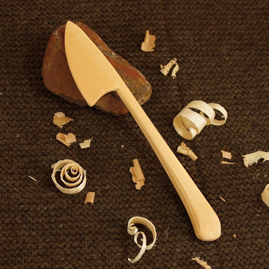 Spreading Knife Birch Spread Knife Hand-carved Cutlery Kitchen Helper ...