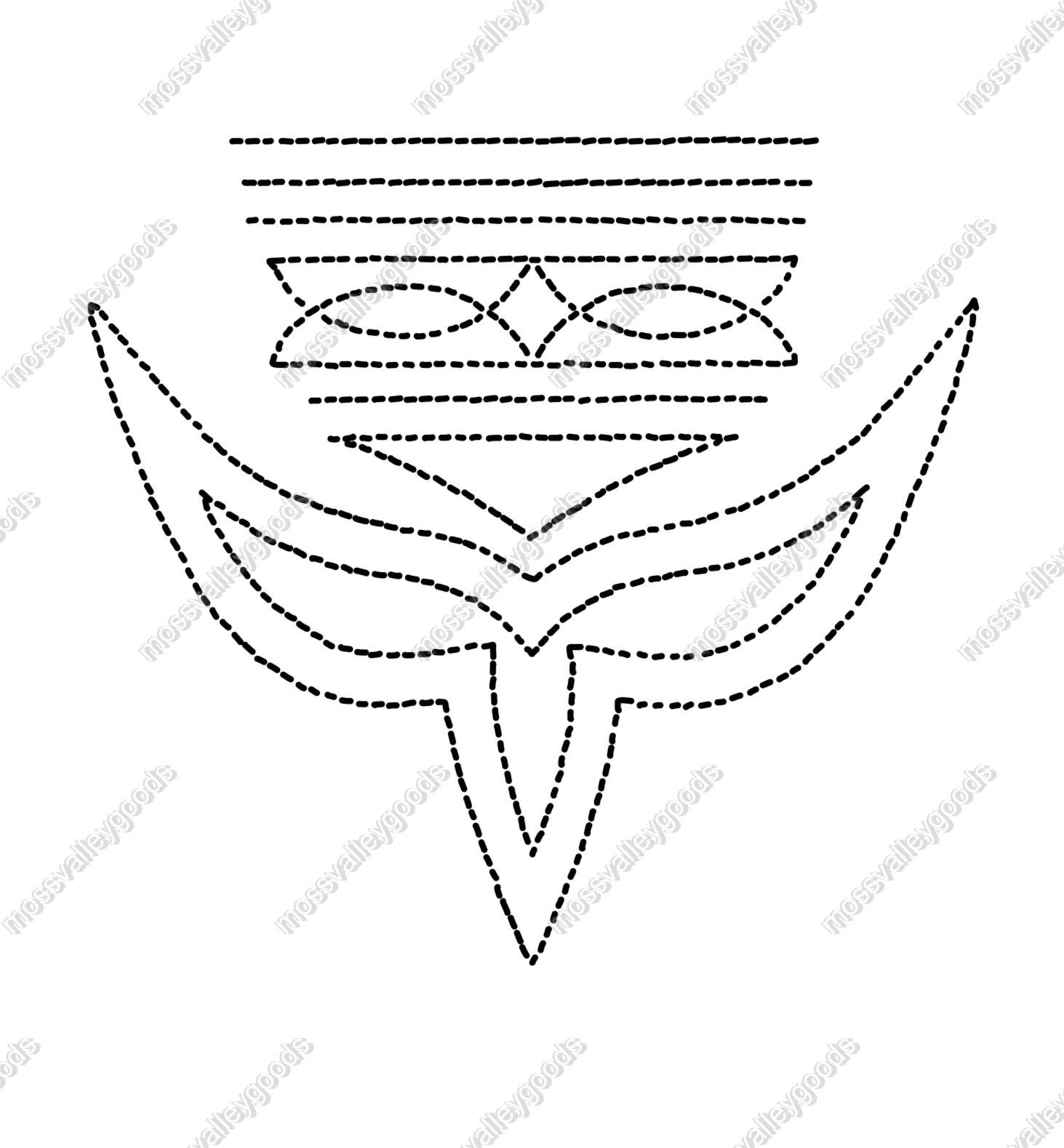 Longhorn Boot Stitch Design PNG File for Small-batch Productions - Etsy