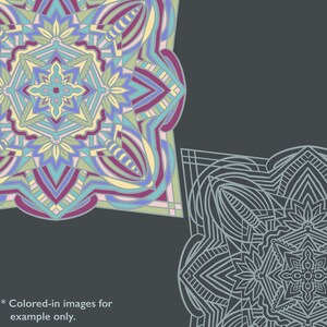 Printable Coloring Pages. Mandalas Vol 2: Digital Download of PDF JPG ...