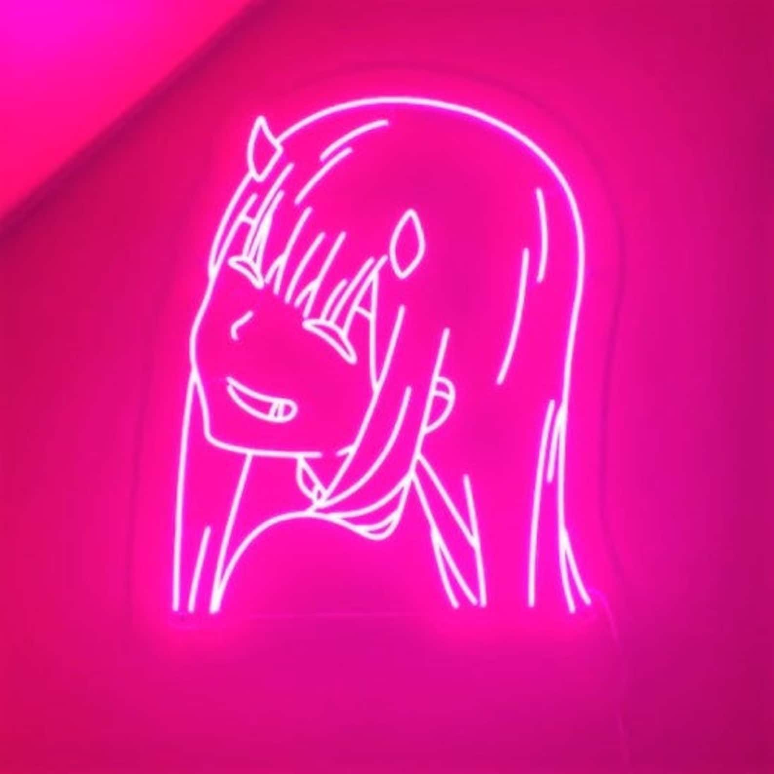 Zero Two Neon Sign Anime Neon Sign Led Neon Lights Decor - Etsy