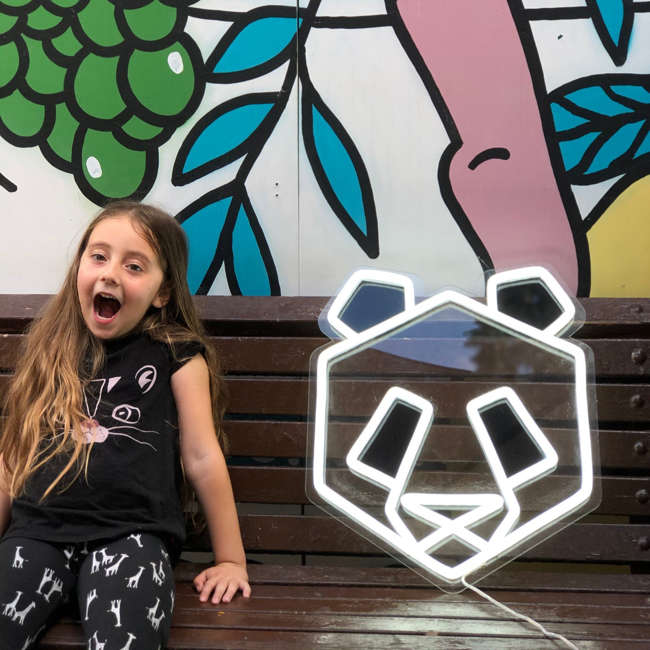 Panda Neon Sign Animal Sign Panda Lover Gift | Etsy