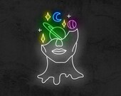 Galaxy Face Neon Sign Custom Neon Sign Neon Sign LED - Etsy