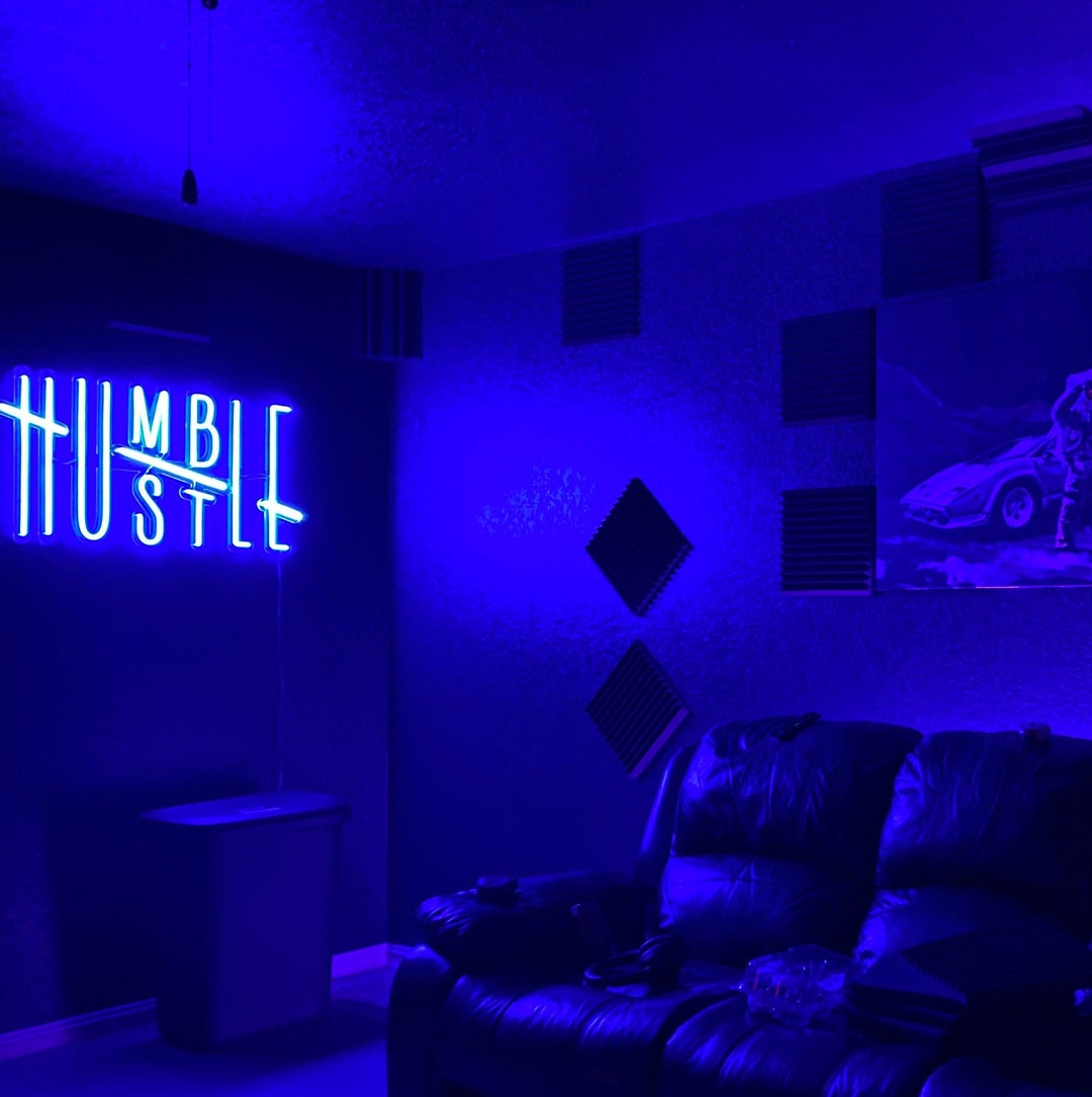 Hustle\ Humble Neon Sign | Custom Neon Sign | Neon Sign | LED Neon Sign ...