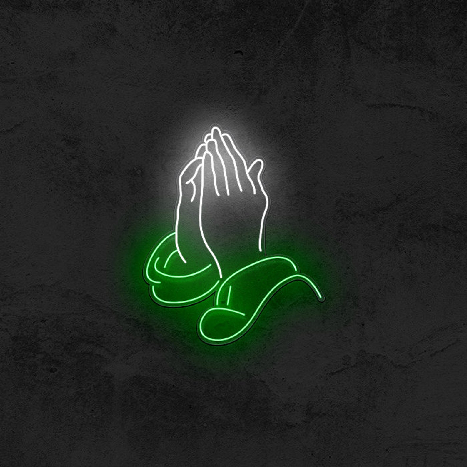 Praying Hands Neon Sign for Church, Perfect Neon Sign for Church Decor ...